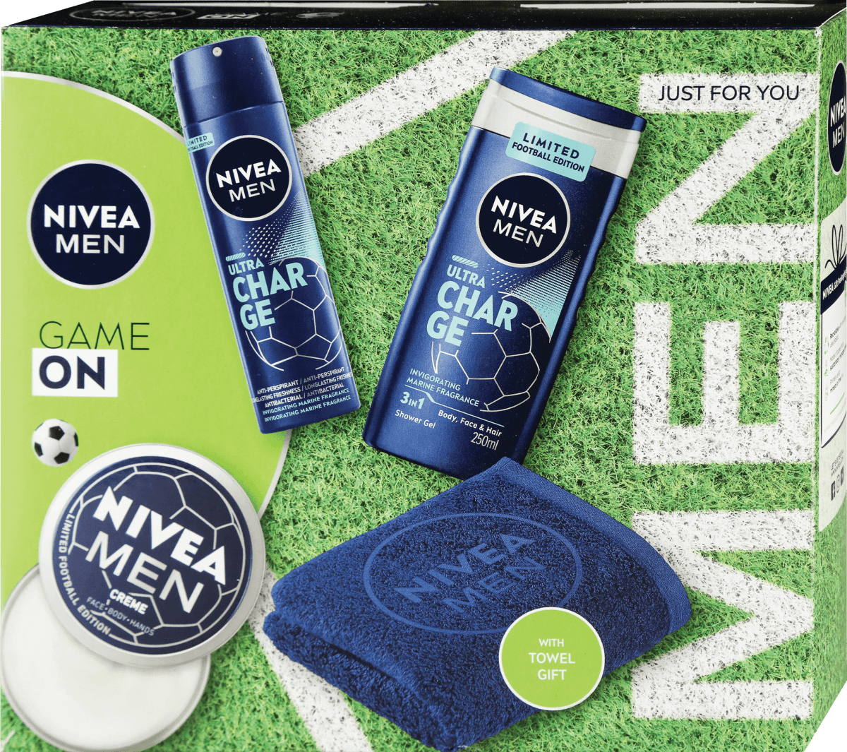 NIVEA MEN GAME ON pokon set za muškarce sa pamučnim peškirom, 1 kom | dm.rs