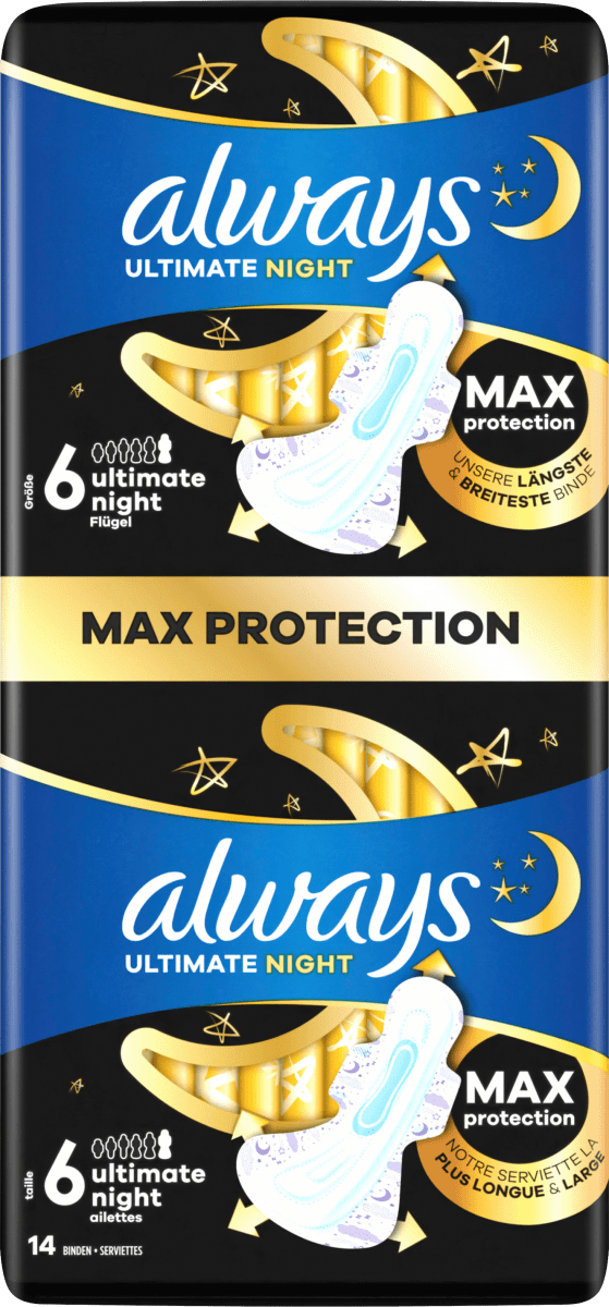 always Ultimate Night Binden mit Flügeln, 14 St dm Dauerpreis ...