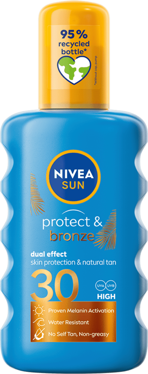 NIVEA SUN protect & bronze sprej za zaštitu od sunca, SPF 30, 200 ml ...