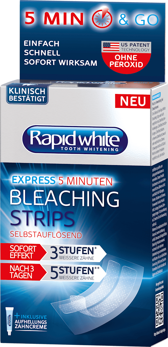 Rapid white Bleaching Strips, 12 St dauerhaft günstig online kaufen | dm.de