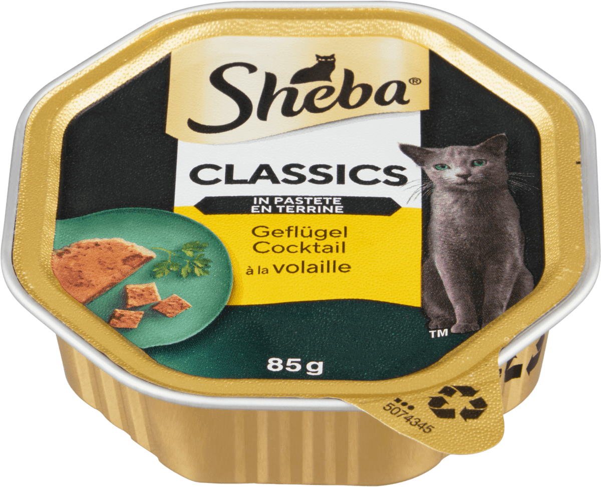 Sheba vanička pro kočky Classics drůbeží koktejl, 85 g | dm.cz