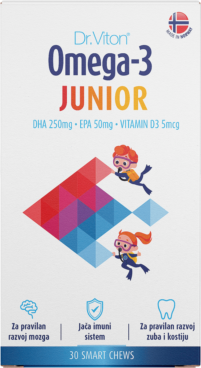 Dr.Viton Omega 3 junior tablete za žvakanje, 30 kom. | dm-drogeriemarkt.ba