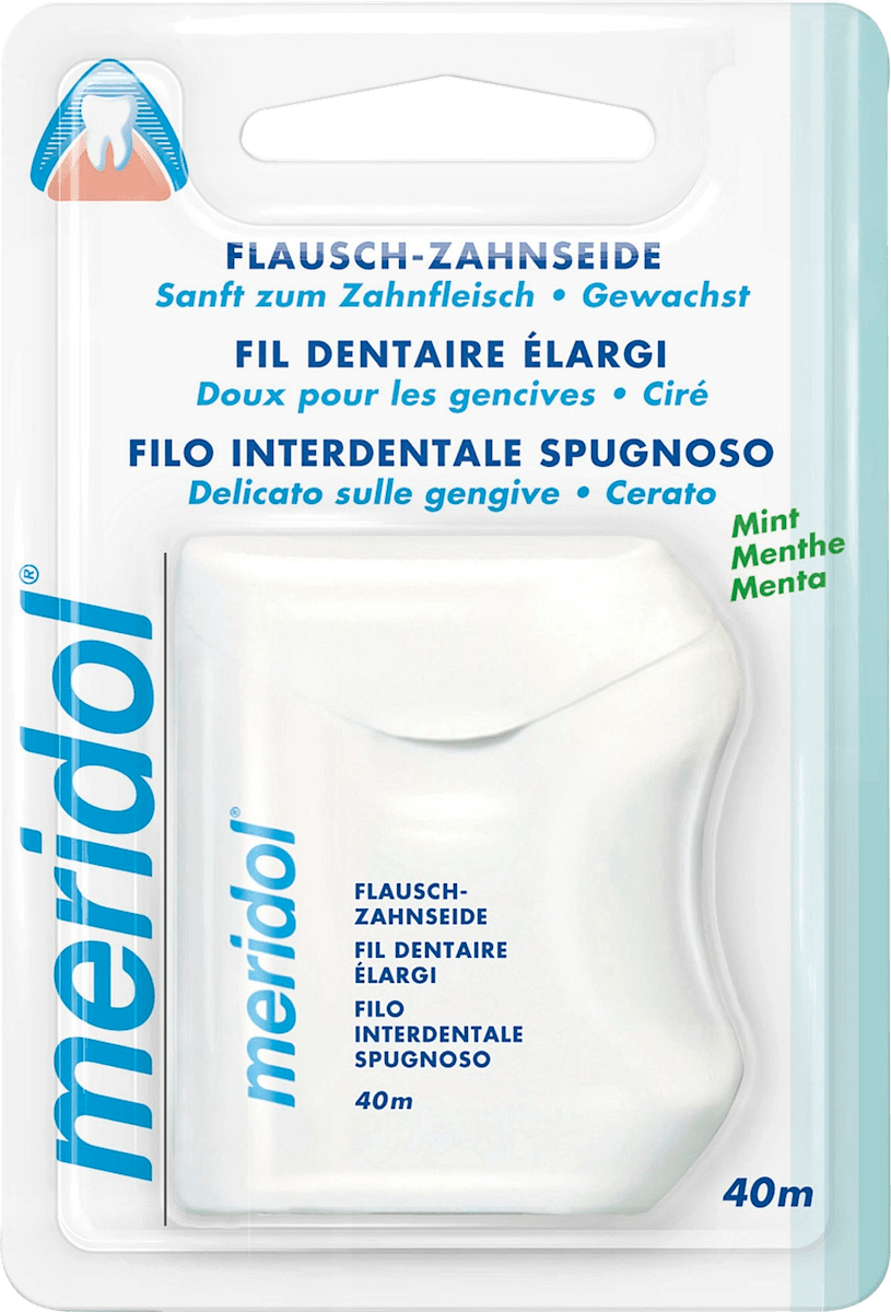 meridol Zahnseide Flausch gewachst, 40 m dauerhaft günstig online ...