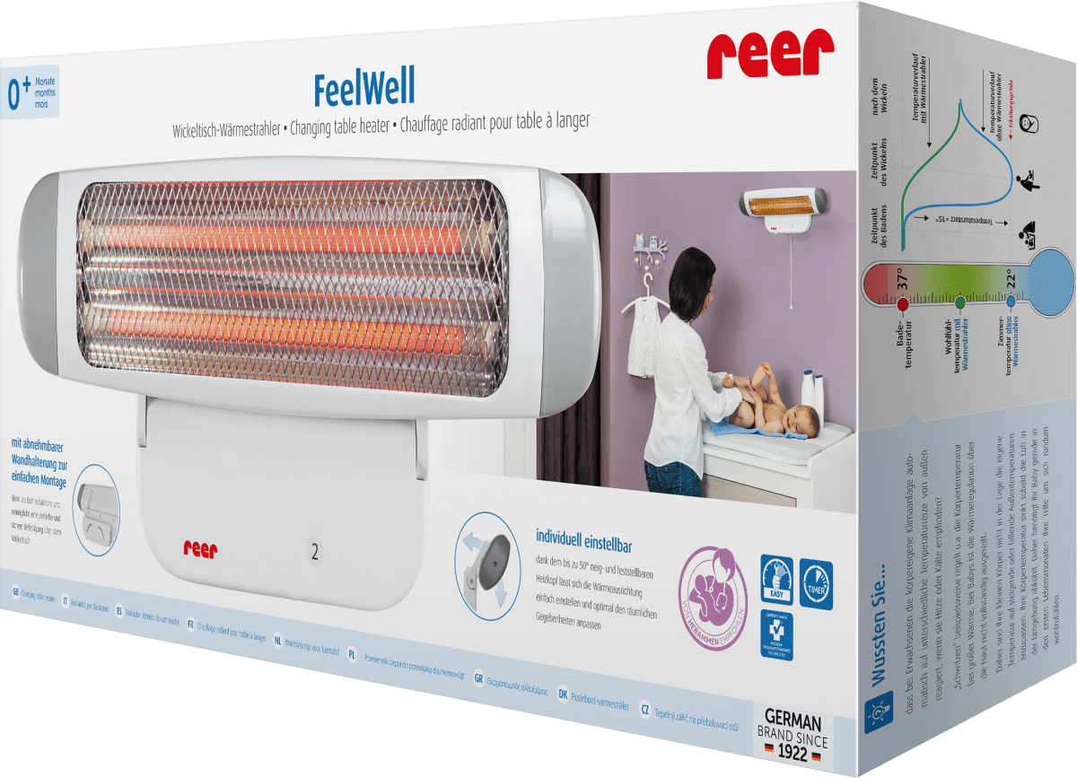 Reer Wickeltisch-Heizstrahler 400/800 Watt, 1 St dauerhaft günstig online kaufen | dm.de