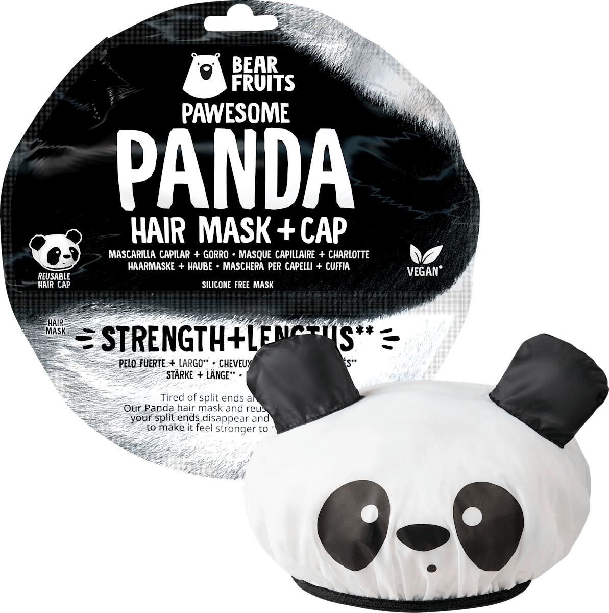 Bear Fruits Bamboo Panda Haarmaske + Haube, 20 ml | dm.at