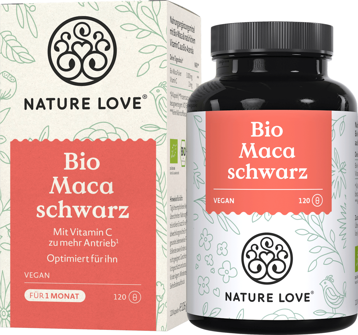 Nature Love Maca Schwarz Kapseln 120 St, 106 g dauerhaft günstig online ...