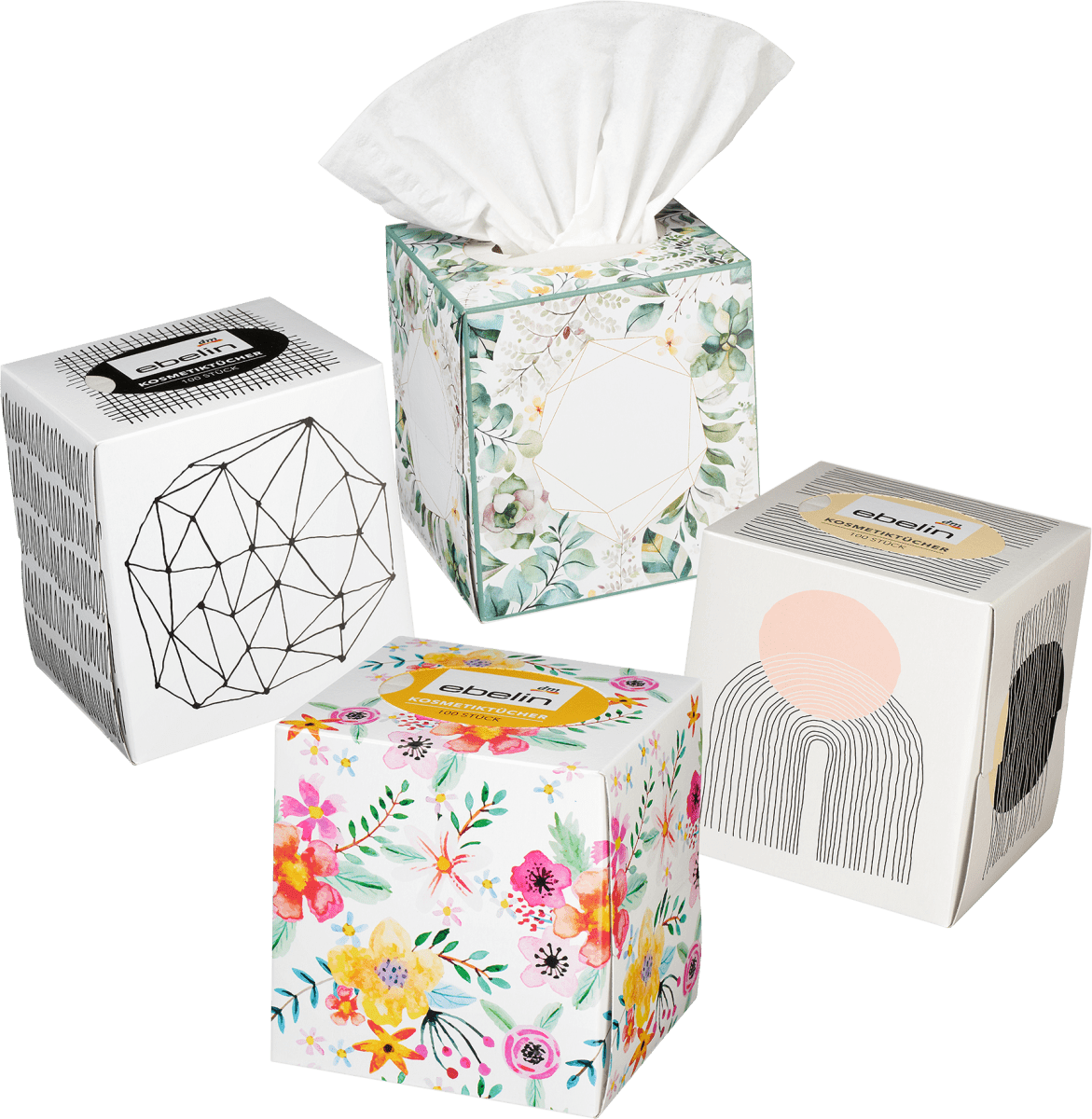 ebelin Kosmetiktücher Box Design, 100 St dauerhaft günstig online ...