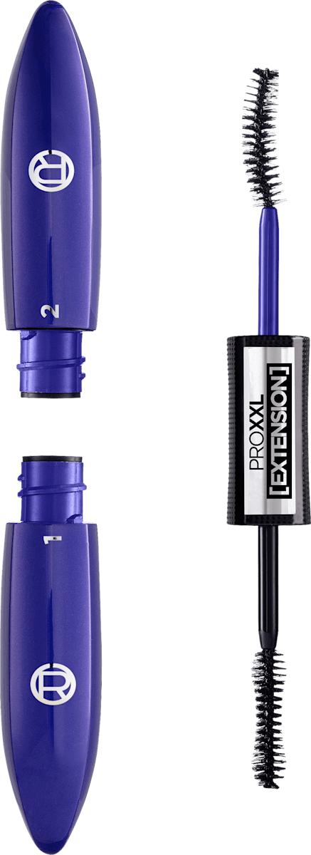 L'ORÉAL PARiS Mascara PRO XXL Double Extension Black, 12 ml dauerhaft ...
