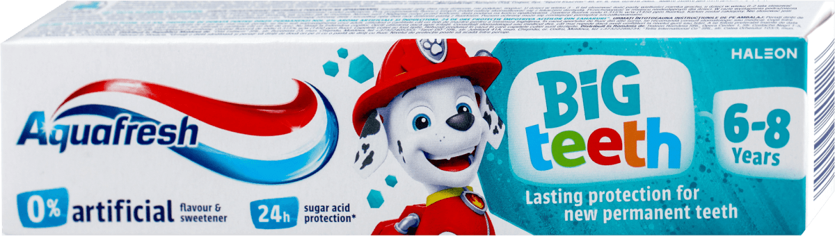 Aquafresh BIG teeth dečija pasta za zube, 6-8 godina, 50 ml | dm.rs