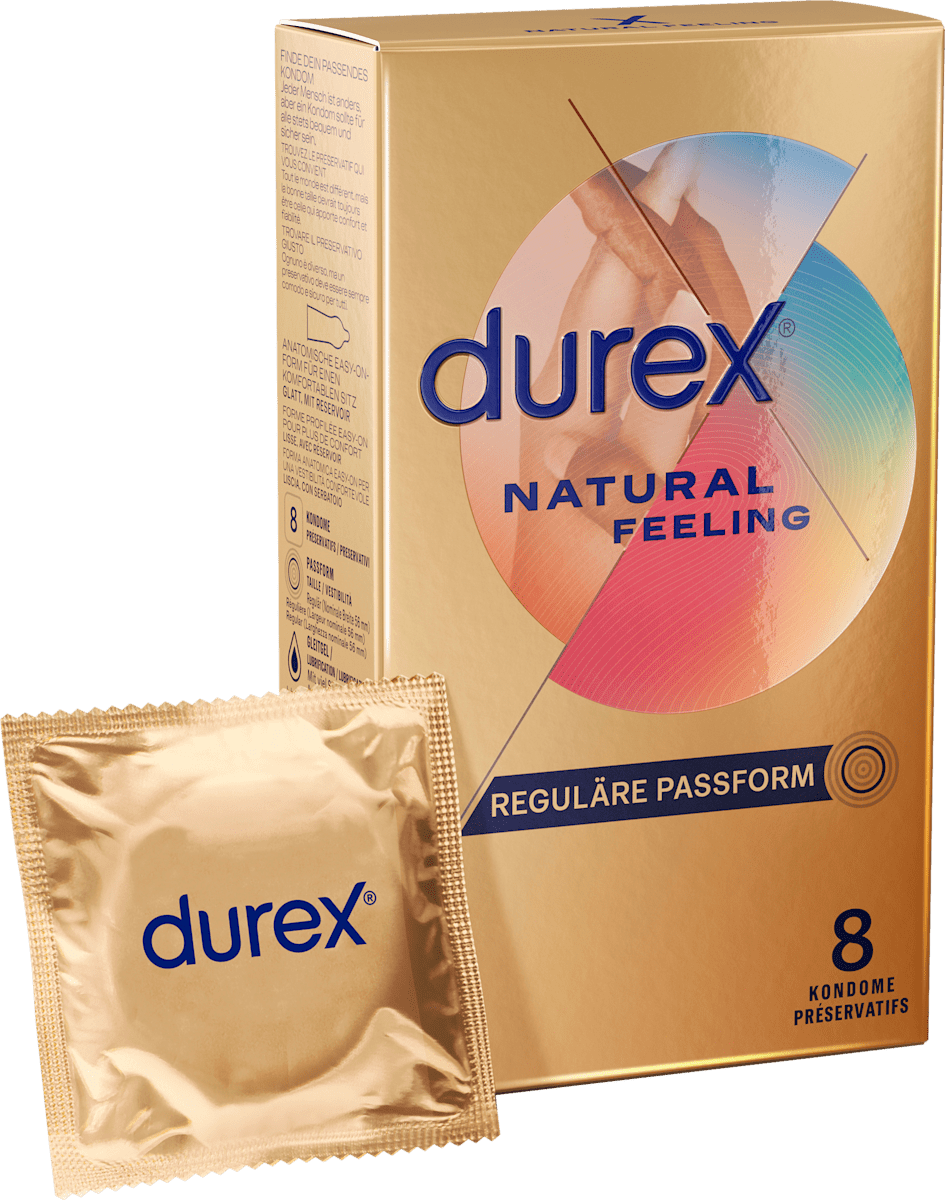 Durex Kondome Natural Feeling, latexfrei, Breite 56mm, 8 St dauerhaft günstig online kaufen | dm.de