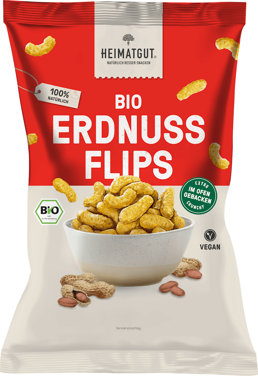 HEIMATGUT Erdnussflips, 125 g dauerhaft günstig online kaufen | dm.de