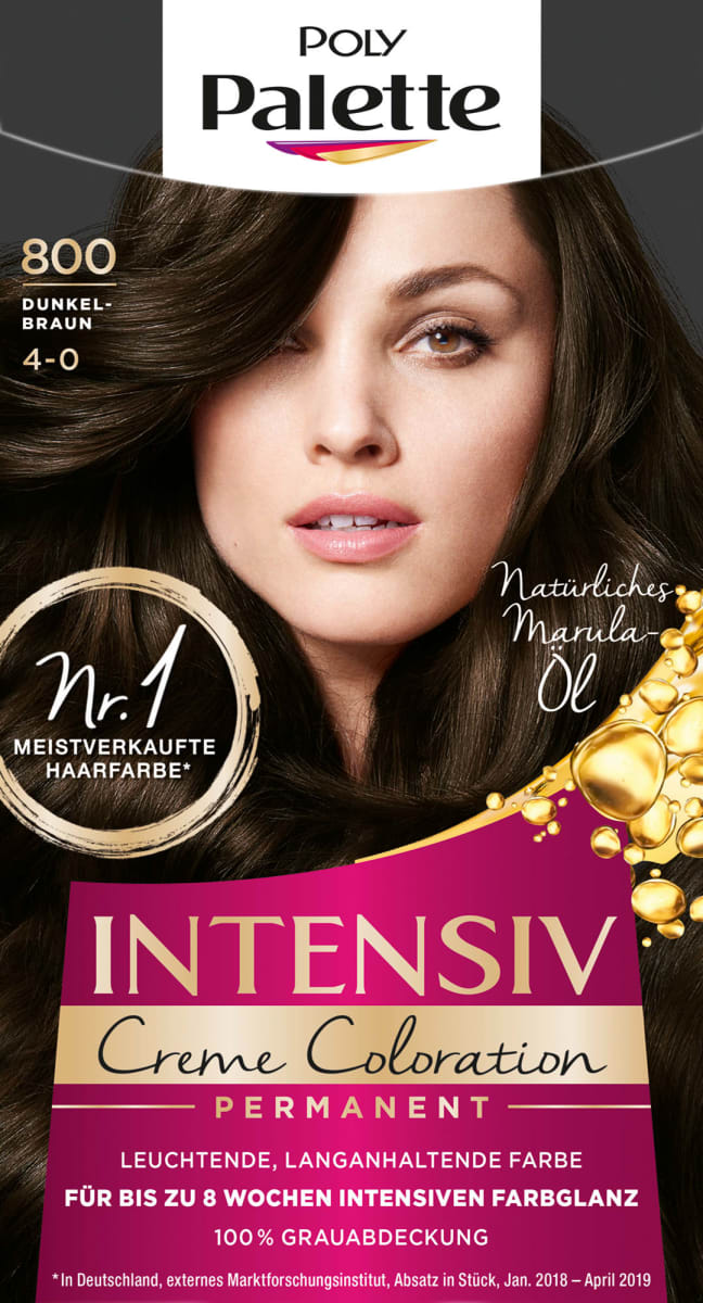 Poly Palette Haarfarbe 800 Dunkelbraun, 1 St dauerhaft günstig online ...