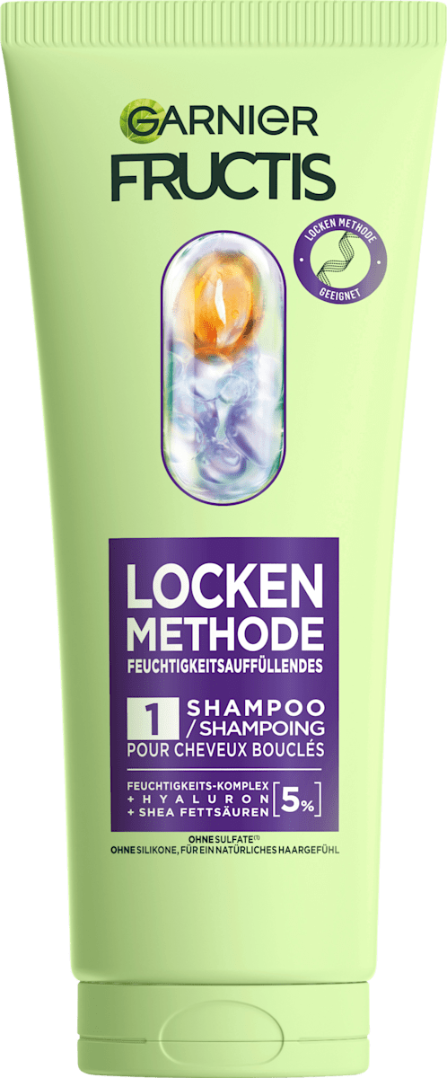 GARNIER FRUCTIS Shampoo Locken Methode Feuchtigkeit, 200 ml dauerhaft ...