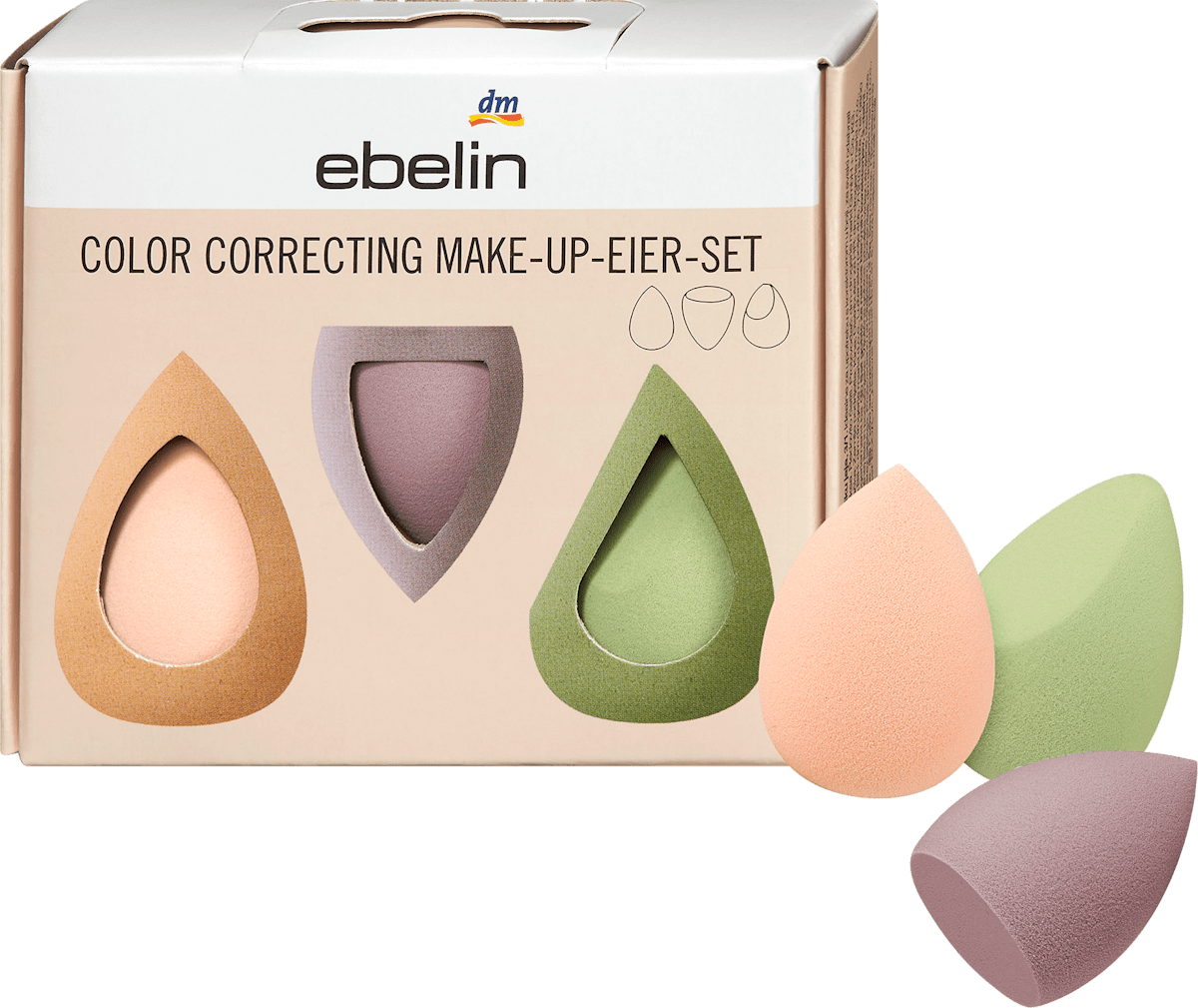 ebelin Set spugnette Color correcting make-up, 3 pz Acquista online a ...