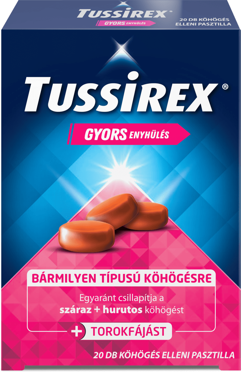 Tussirex Száraz,hurutos köhögés elleni és torokfájás csillapító ...