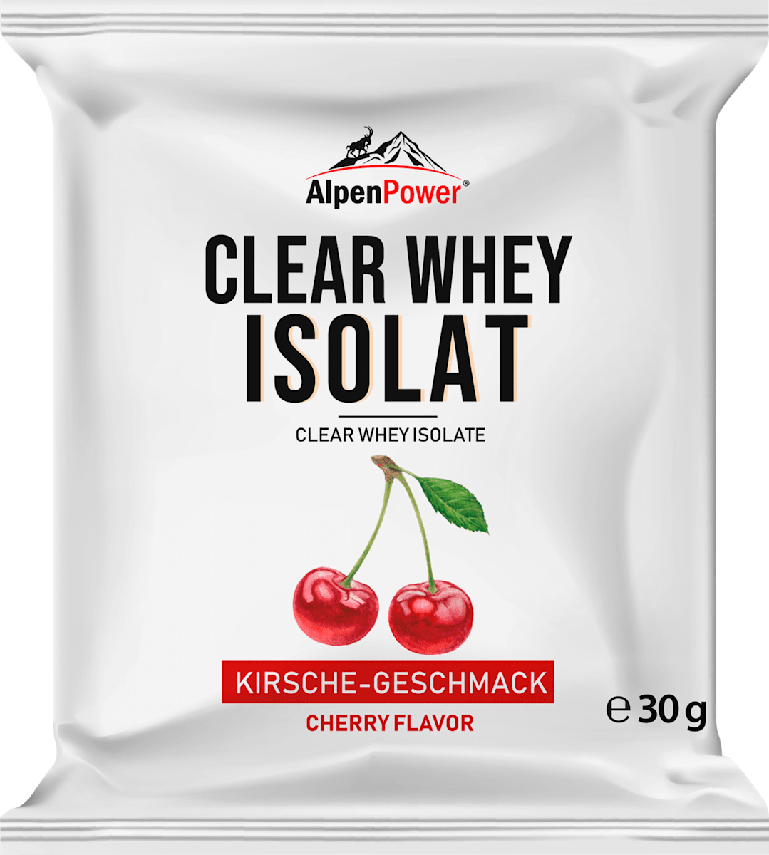 AlpenPower Whey Protein Clear Isolat Kirsche, 30 g | dm.at