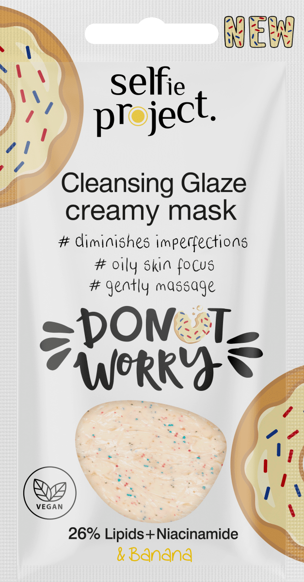 Selfie Project Gesichtsmaske Donut Worry Cleansing Glaze Wash-Off Mask ...