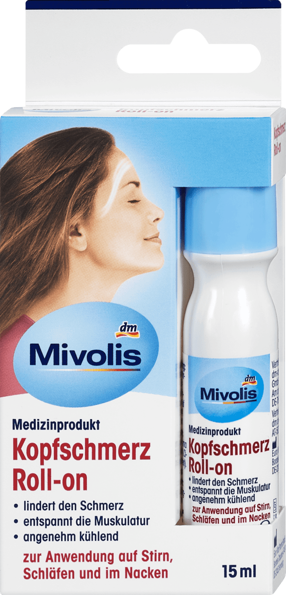 Mivolis roll-on ke zmírnění bolesti hlavy, 15 ml Nakoupit výhodně ...