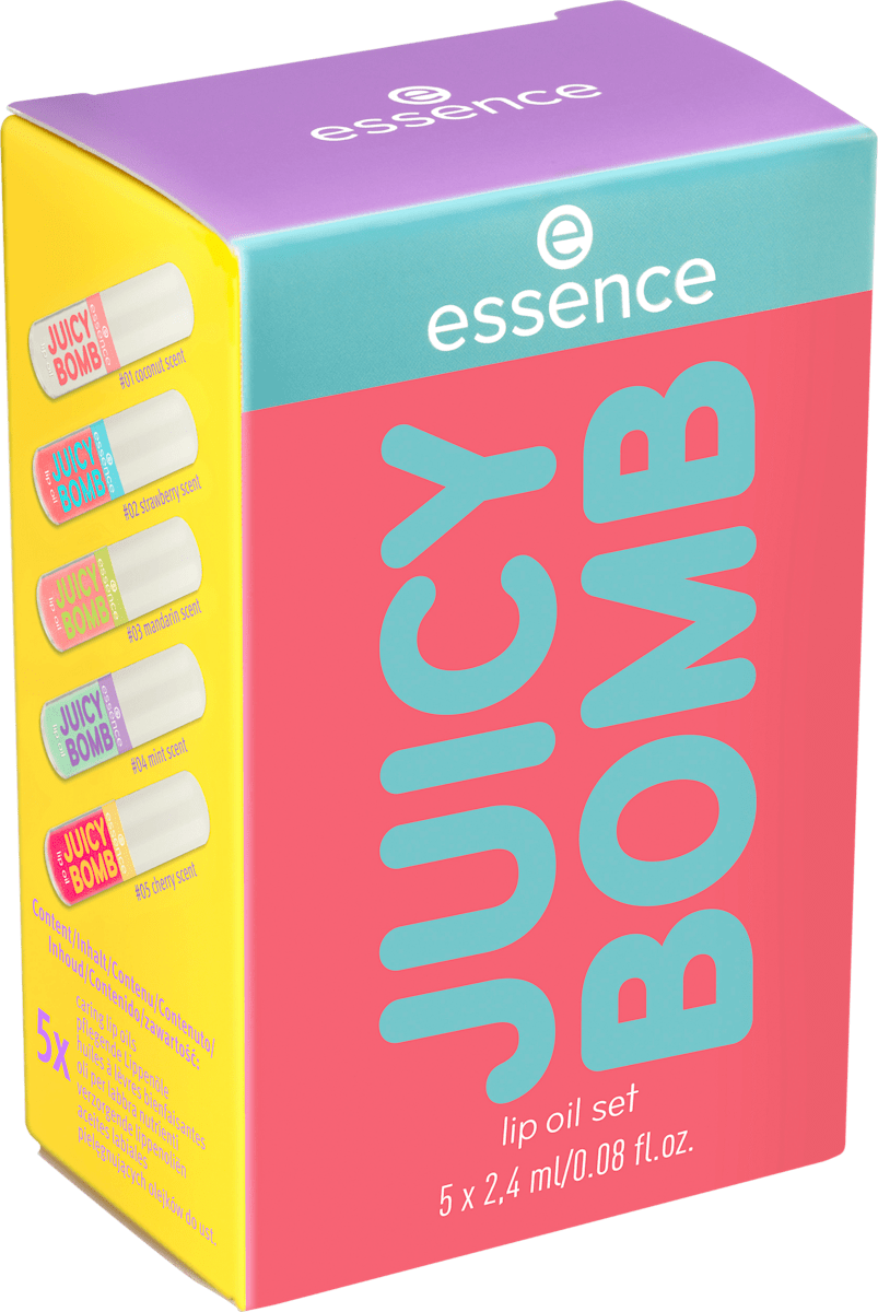 essence set olejů na rty Juicy Bomb 01 Glossy days ahead!, 1 ks Nakoupit výhodně online | dm.cz