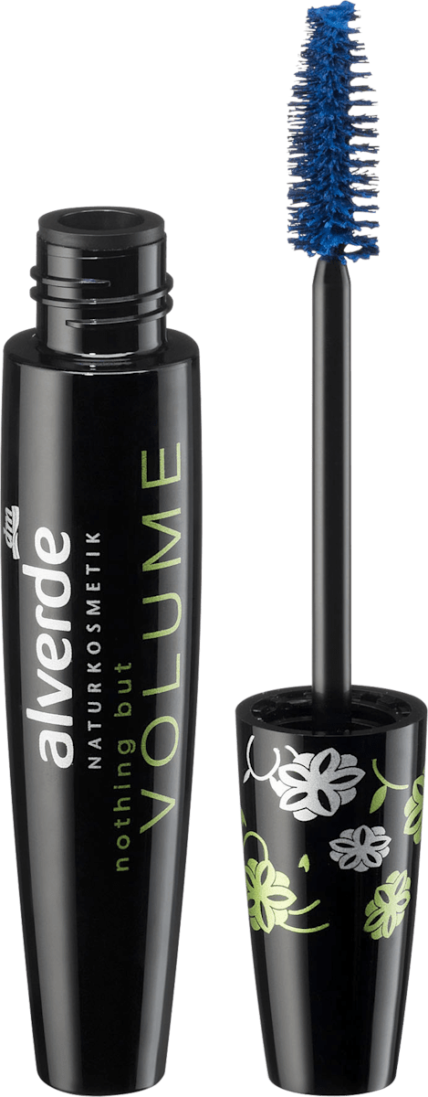 alverde NATURKOSMETIK Mascara Nothing But Volume 030 Blau, 12 ml ...