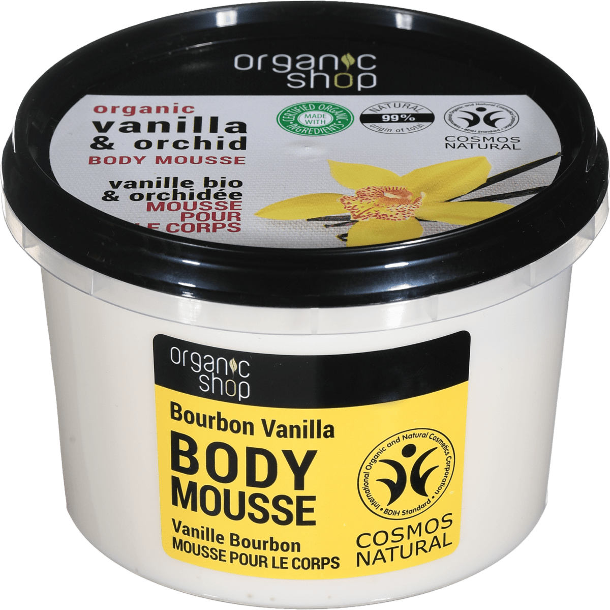 organic shop Mousse za telo Organic Vanilla & Orchid, 250 ml | dm.si