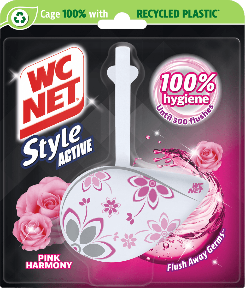 WC NET WC obešanka Style Crystal Pink Flowers, 1 kos | dm.si