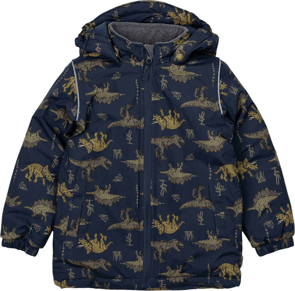 Mikk-Line Winterjacke mit Dino-Muster, blau, Gr. 98/104, 1 St dauerhaft ...