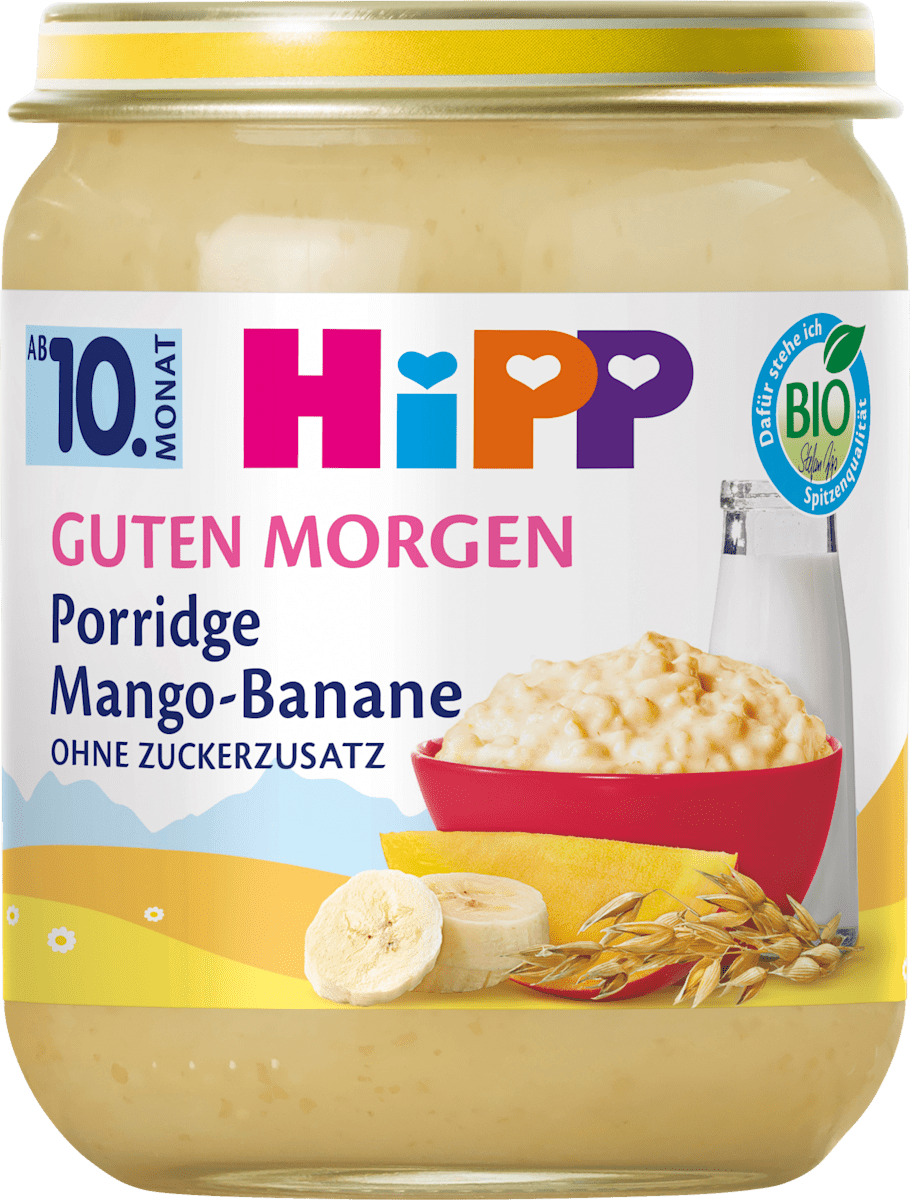Hipp Porridge Frühstück Mango-Banane-Haferbrei, ab dem 10.Monat, 160 g dauerhaft günstig online ...