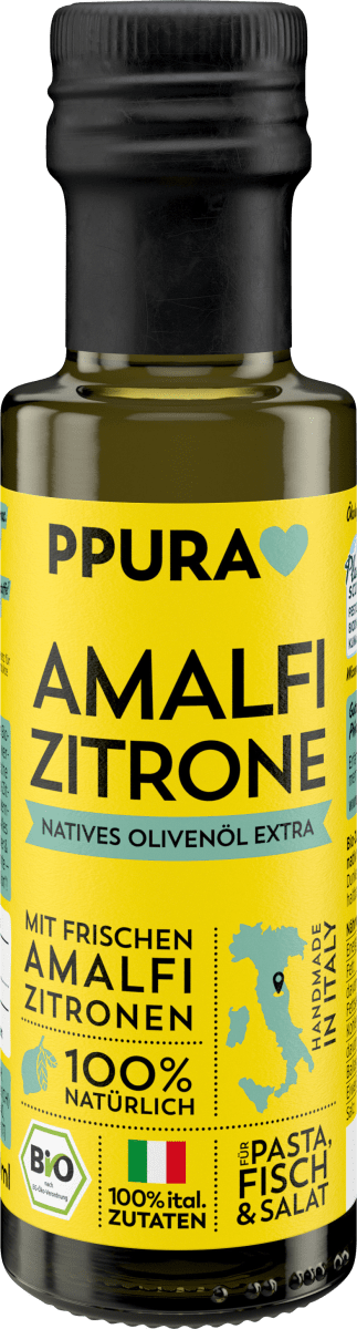 PPURA natives Olivenöl extra "Amalfi Zitrone" mit frischen Amalfi ...
