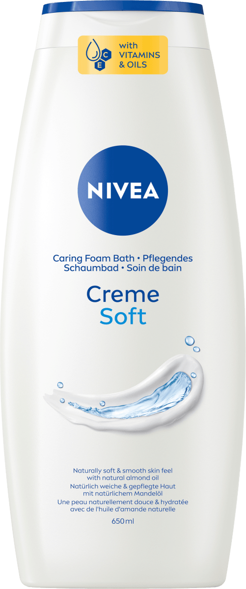 NIVEA Schaumbad Creme Soft, 650 ml dauerhaft günstig online kaufen | dm.de