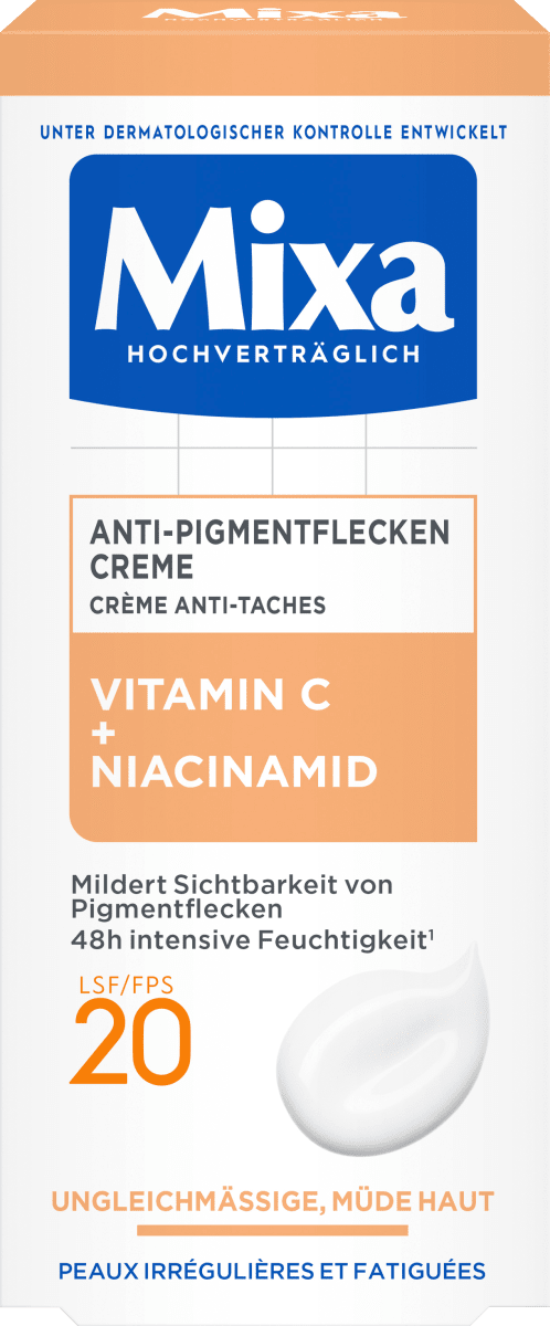 Mixa Gesichtscreme Anti-Pigmentflecken, 50 ml dauerhaft günstig online ...
