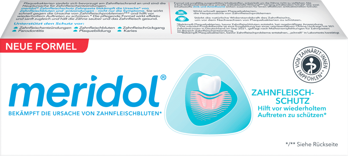 meridol Zahnpasta Zahnfleischschutz, 20 ml dauerhaft günstig online ...