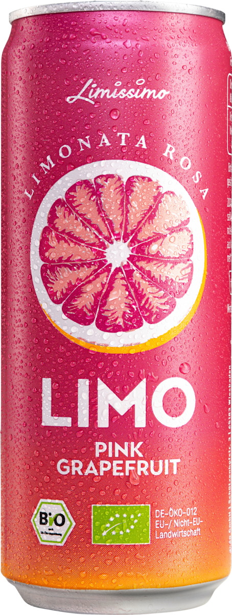 Limissimo Erfrischungsgetränk, Limonata Rosa Limo Pink Grapefruit, 0,33 ...