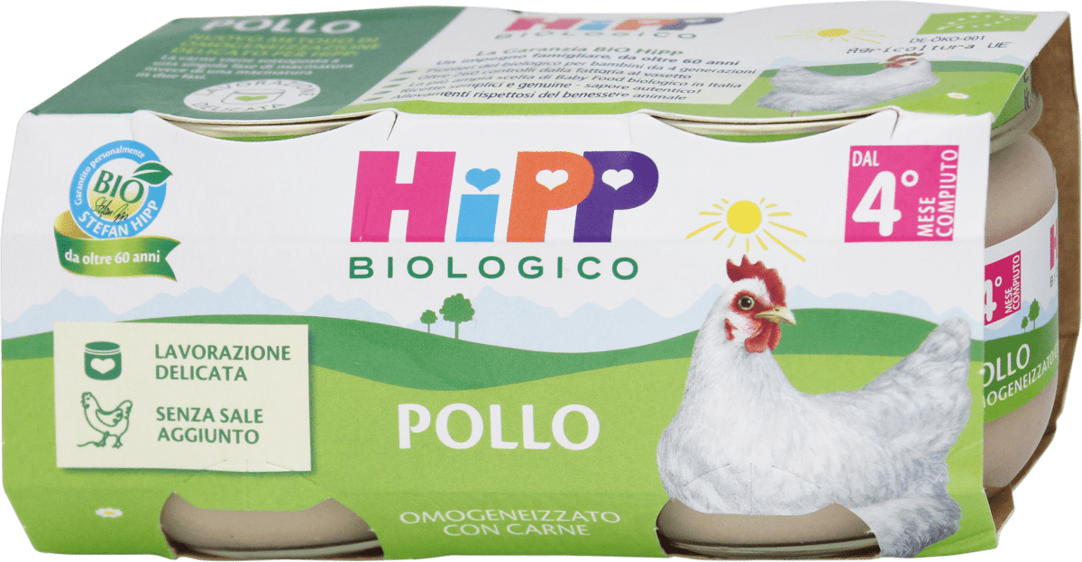HiPP Omogeneizzato di pollo, 160 g | dm Italia