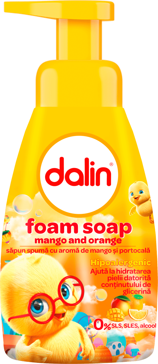 Dalin Săpun spumă cu aromă de mango și portocală, 200 ml | dm.ro