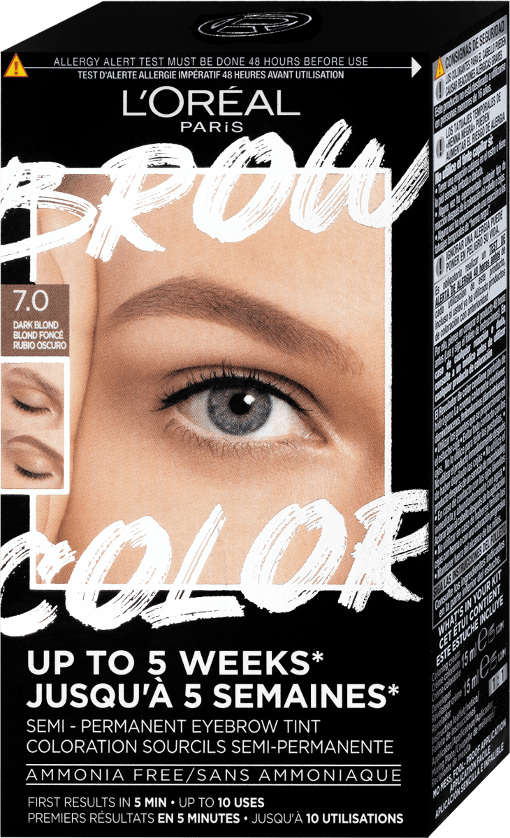 L'ORÉAL PARiS Kit colorare semi-permanentă pentru sprâncene Brow Color ...