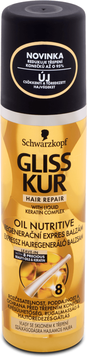 Schwarzkopf GLISS Oil Nutritive regenerator u spreju, 200 ml trajno ...