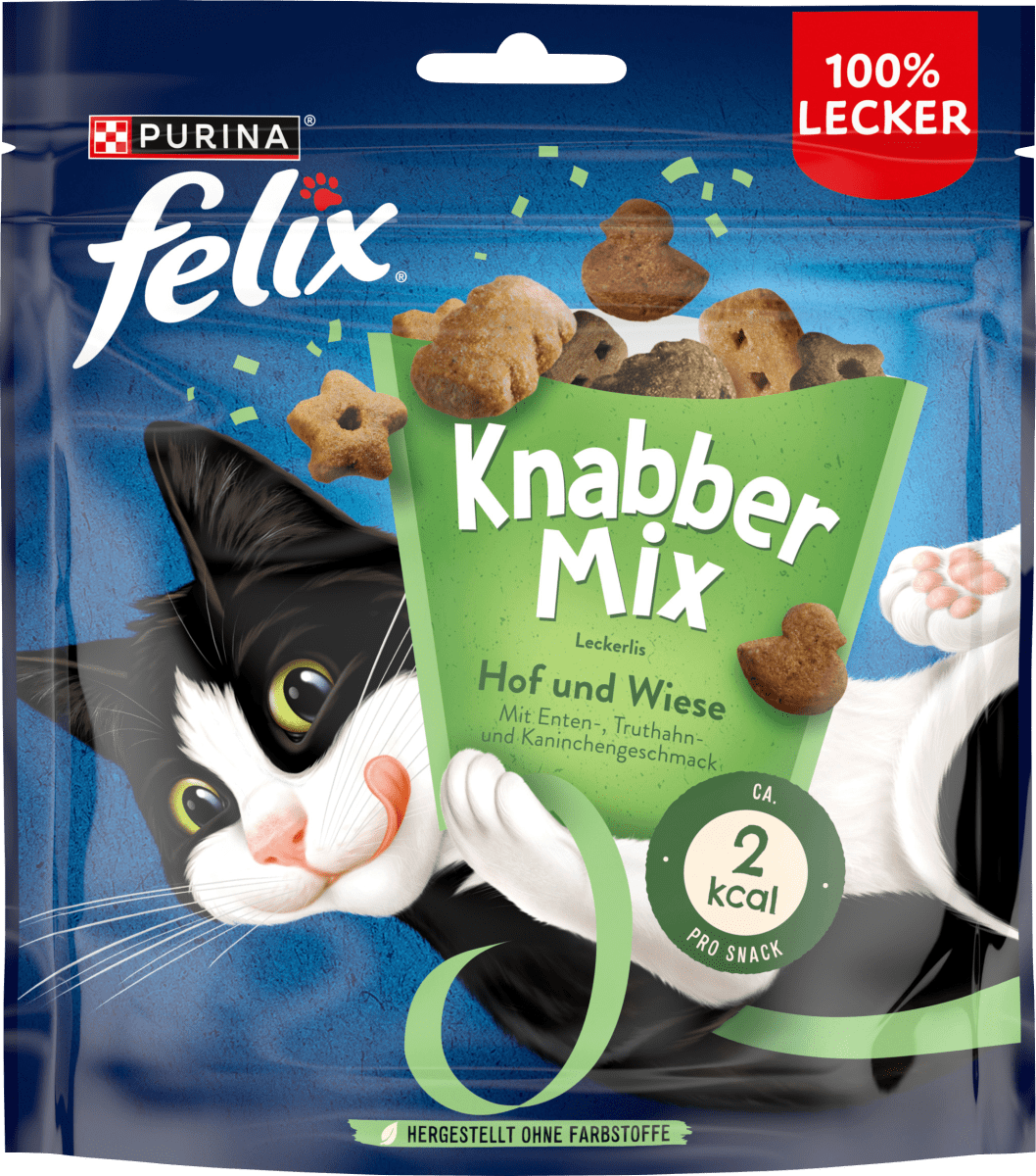 Felix Katzenleckerli Knabber Mix Hof & Wiese, 120 g dauerhaft günstig ...