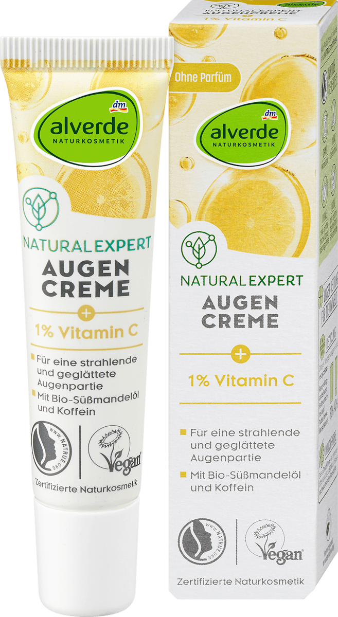alverde NATURKOSMETIK Natural Expert Vitamin C Augencreme, 15 ml ...