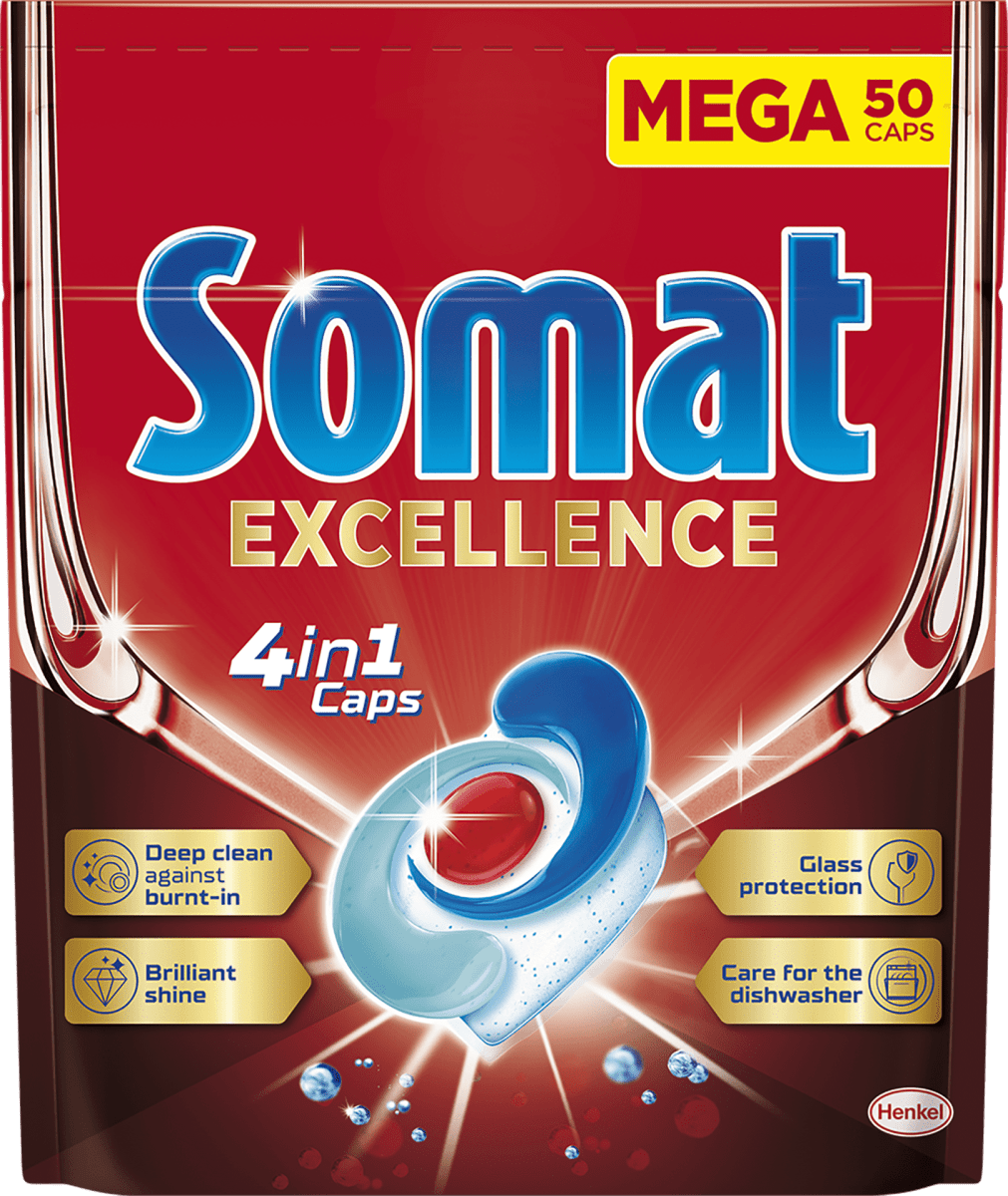 Somat Excellence kapsle do myčky, 50 ks | dm.cz