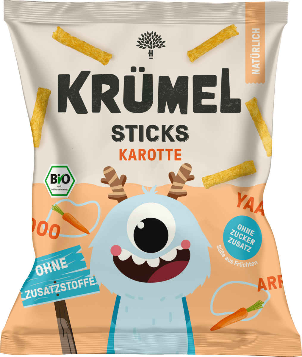 KRÜMEL Kindersnack Sticks Karotte ab 3 Jahren, 25 g | dm.at