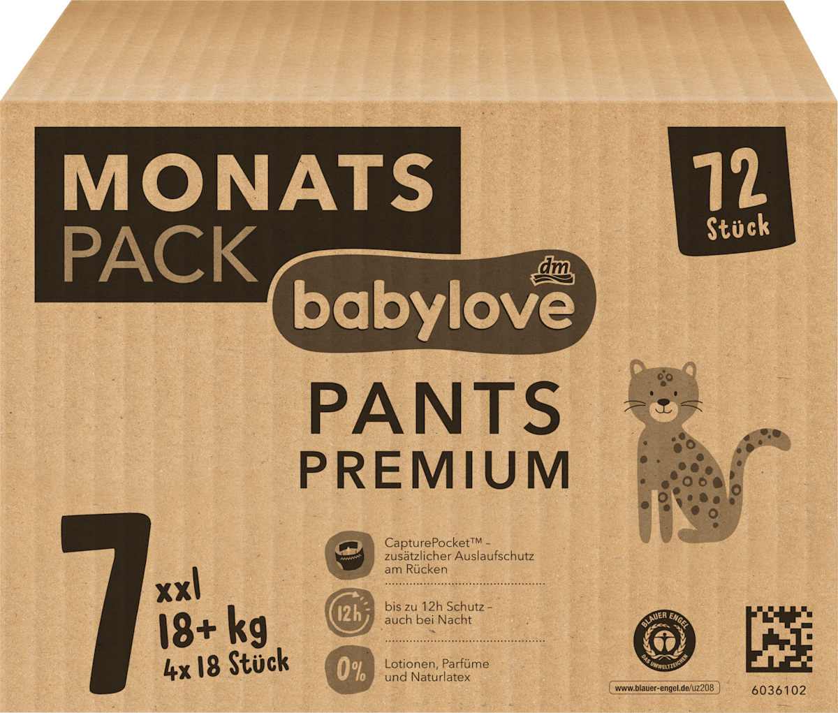 babylove Baby Pants Premium Monatsbox Gr. 7 XXL (18+ kg), 72 St dauerhaft günstig online kaufen ...