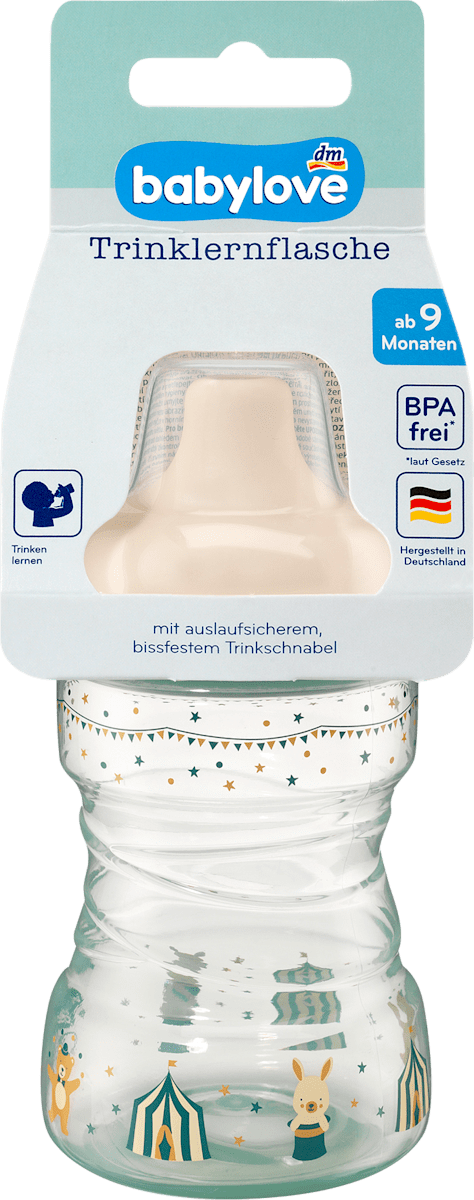 babylove Trinklernflasche grün, ab 9 Monaten, 260 ml, 1 St dauerhaft ...