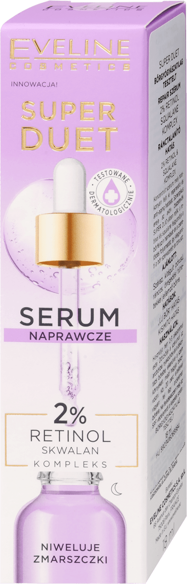 EVELINE COSMETICS Super Duet serum za lice – retinol i skvalan, 18 ml | dm.hr