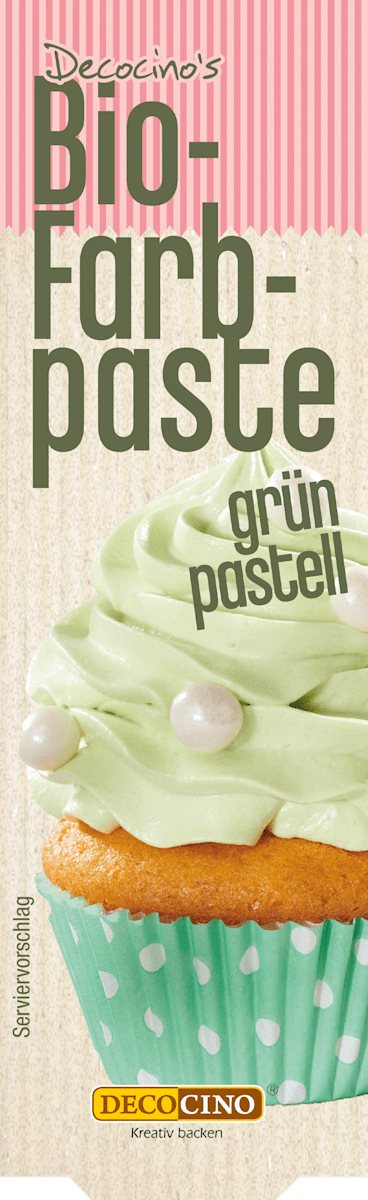 DECOCINO Backdekoration Bio-Farbpaste grün pastell, 25 g | dm.at