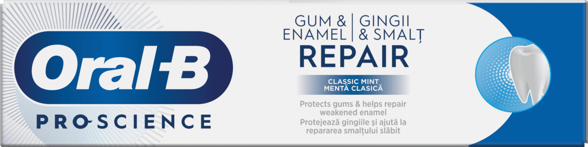 Oral-B Паста за зъби Repair Classic Mint, 75 ml Пазарувайте трайно ...