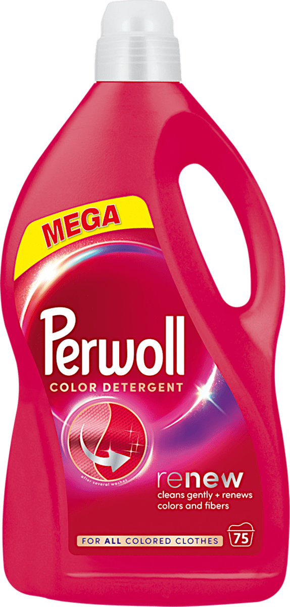 Perwoll Detergent rufe lichid Renew Color 75 spălări, 3,75 l | dm.ro