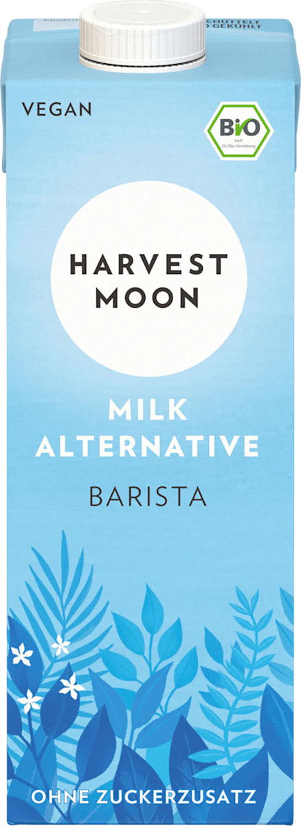 HARVEST MOON Pflanzendrink, Milk Alternative Barista, 2,1 % Fett, 1 l ...