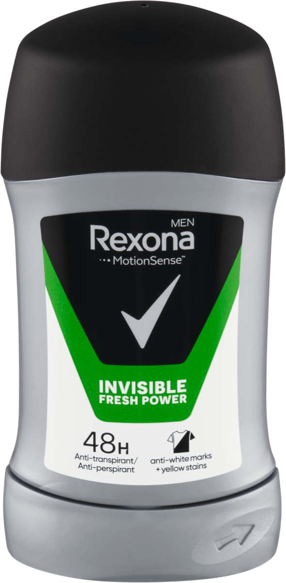 Rexona men tuhý antiperspirant Invisible Fresh&Power, 50 ml | dm.cz