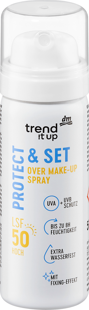 trend !t up Sonnenschutzspray Protect & Set Over Make-up Spray, 50 ml ...